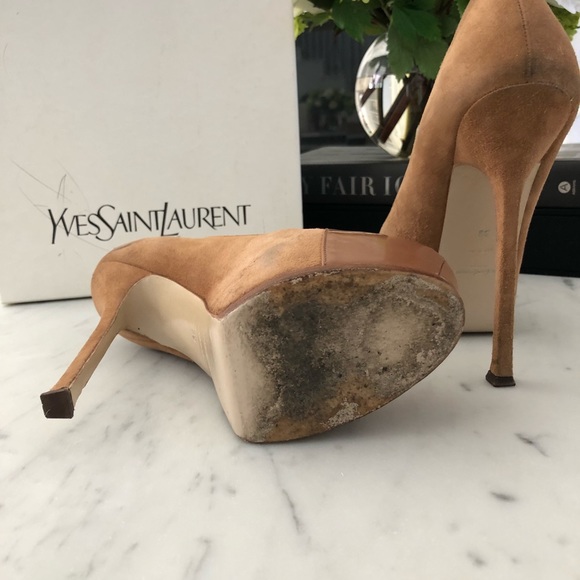 Yves Saint Laurent | Shoes | Ysl Tribute Cap Toe Pump | Poshmark
